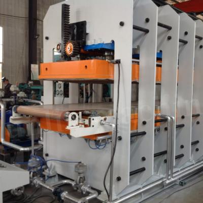 China Electrical Heating Hydraulic Rubber Vulcanizing Press Machine 2 Working Layers for sale