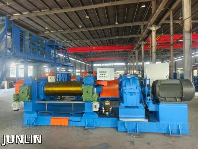 China Automatic Stock Blender Double Shaft XK-450 Rubber Mixing Mill For Rubber Sheet for sale