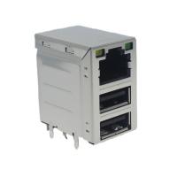 China 10/100/1000Base-T USB Modular SMD RJ45 Female Jack Connector for sale
