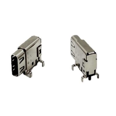 China LCP UL94V-0 Mini Female USB Type C Connectors Jack PCB DIP SMT 24P 5A for sale