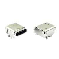 China Double Metal Shell 3.1 USB Type C Connectors PCB Female 24Pin ODM for sale