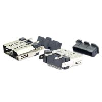 China SMT Displayport DP Socket Connector Soldering Micro USB Female Connector 180 Degree 3.0mm Feet for sale