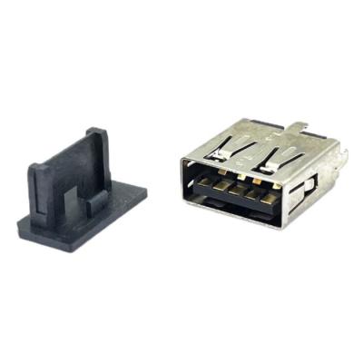 China 100V PA9T Black USB3.0 Usb Type A Female Socket 180 Degrees 9Pin for sale