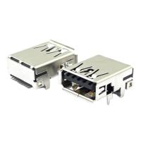 China 9Pin Female SMT 3.1 USB Type C Female Socket STD 180 Degrees PA9T Black HF CH4.13mm for sale