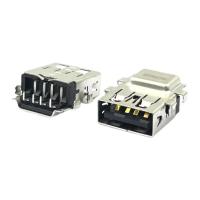 China OEM Type A PCB DIP USB 2.0 Connector Socket USB Pin R/A RVS HF CH2.05mm for sale