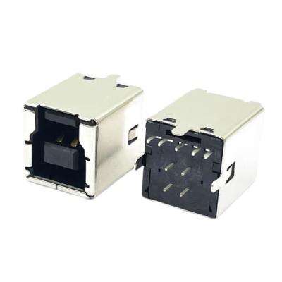 China USB3.0 Type B Female PCB USB DIP Connector Socket Black HF 180 Degrees T Shape for sale