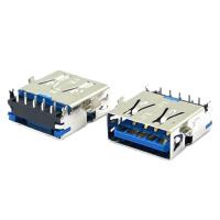China USB3.1 Type A PCB DIP USB Connector Socket Female 90 Degrees CH1.9mm for sale