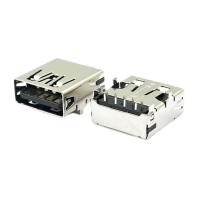 China OEM PA9T UL94V-0 90 Degrees RVS USB Socket Connector USB3 A Female for sale