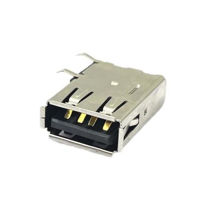 China 4Pin USB2.0 A Female DIP Connector Socket 90 Degrees for sale