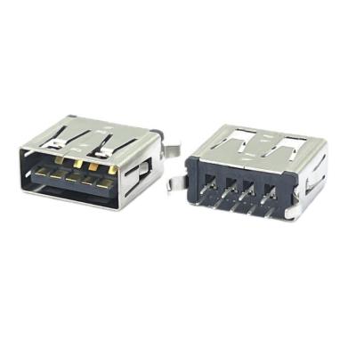 China USB3.0 Type A PCB DIP USB Connector 180 Degrees Socket RVS HF for sale