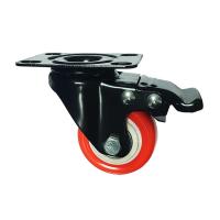 China Plate Threaded Stem Light Duty Caster Wheels Swivel Castor With Brake for sale