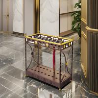 China Large Capacity Hotel Umbrella Stand Corrosion Resistant Office Metal Umbrella Holder for sale