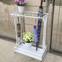China Hotel Hall 10 Slots 21 Slots Umbrella Storage Stand Multi Purpose Metal Umbrella Holder for sale