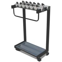 China Commercial Metal Umbrella Storage Rack Holder 18 Heads 24 Heads For Office Hotel for sale