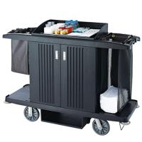 China Customized Multi Purpose Hotel Service Trolley Maids Cart With 3-5 Removable Trays for sale