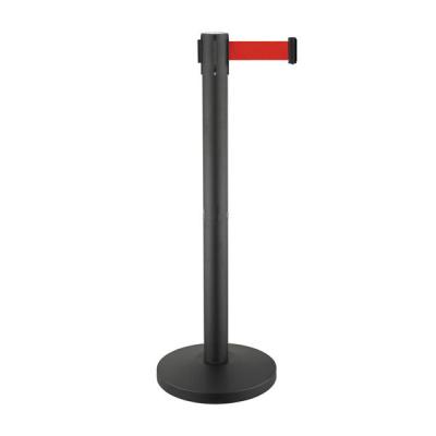 China Adjustable Length Hotel Retractable Barrier Stainless Steel Rail Stand Lobby Supplies for sale