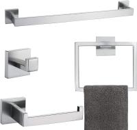 China OEM Stainless Steel Bathroom Hardware Accessories Towel Rod Sets Corrosion Resistant for sale