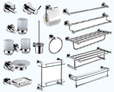 China Customized SUS304 Towel Hanger Set Wall Mount Towel Rack Set For Bathroom for sale