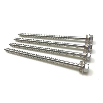 China Hex Head Stainless Steel SS410 SS304 SS316 Self Tapping Screw With PVC Washer for sale