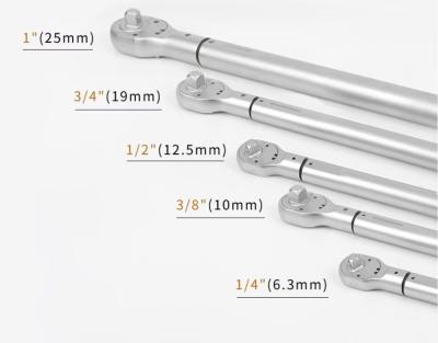 China 450 Mm Length Manual Torque Wrench 1 2 Inch Drive Dual Scale Metric Imperial 10 150 Nm Torque Range Durable Maintenance Tool for sale
