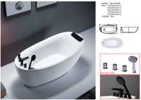 China Freestanding Hotel Bathtubs with Overflow Cover and Customizable Color for Luxury Bathing Experience for sale