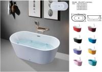 China Acrylic Material Freestanding Hotel Bathtub with Overflow Included for Luxury Bathing Experience for sale