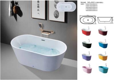 China Acrylic Material Freestanding Hotel Bathtub with Overflow Included for Luxury Bathing Experience for sale