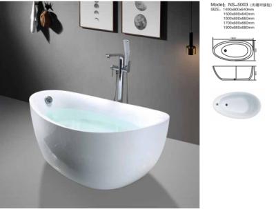 China Luxury Hotel Bathtub with Standard Deck-mounted Faucets, Acrylic Material, and Center Drain Location for Ultimate Comfort for sale