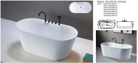 China Customizable Color Freestanding Hotel Bathtub with Overflow Cover Included for Luxury Soaking for sale