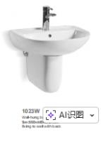 China Oval Wash Basin Scratch And Stain Resistant Easy To Clean Ceramic Bathroom Sink for Commercial Use for sale