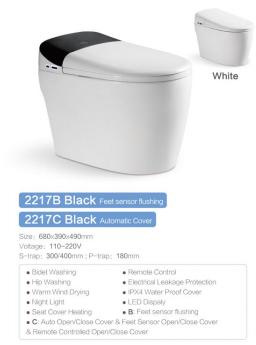 China Automated Smart Toilet with Heated Seat, Soft Close, and S-Trap Drainage for Commercial Spaces for sale