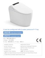 China Automated Smart Toilet with Automatic Self-cleaning Nozzle, Instant Heating Type, and Dual-Flush for Efficient Water Management for sale