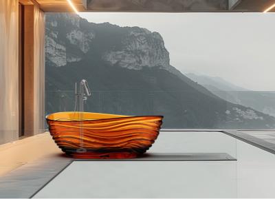 China Rectangular Hotel Bathtub with Glossy Surface Finish and Center Drain Location Includes Drain Assembly and Overflow Cover for sale