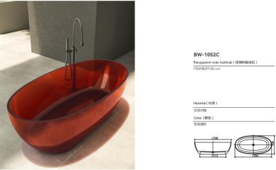 China Freestanding Hotel Bathtub with Glossy Surface Finish and Center Drain for Luxury Soaking for sale