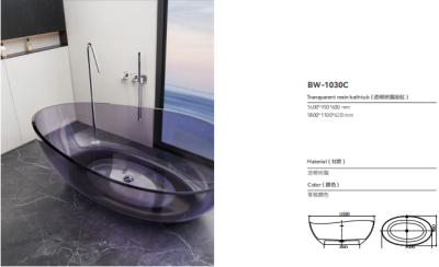 China Glossy Surface Finish Freestanding Bathtubs with Center Drain for Luxury Soaking Tubs for sale