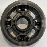 China Low Noise Zinc Plated Industrial Caster Wheels With 155mm Height For Heavy Duty Equipment for sale