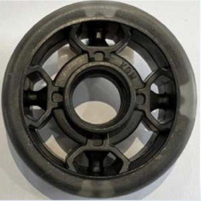China Low Noise Zinc Plated Industrial Caster Wheels With 155mm Height For Heavy Duty Equipment for sale