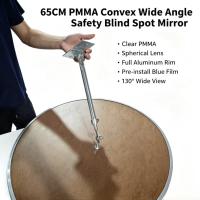 China PMMA Blind Spot Convex Safety Mirror With Telescopic Electroplated Bracket For Indoor Garage Warehouse Factory Corner for sale