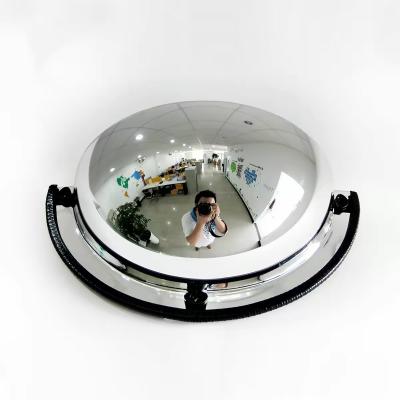 China Indoor Hemisphere 1/2 1/4 Spherical Convex Safety Mirror / Wide Angle Mirrors 30cm for sale
