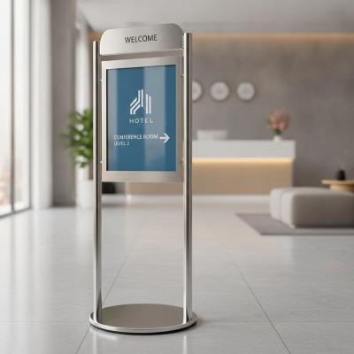 China Indoor Hotel Sign Display Stand Height 120 Cm Professional Appearance For Hotels Restaurants Events for sale