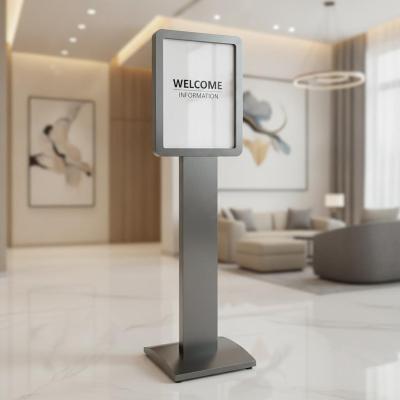 China Hotel Lobby Strong Wear-resistant Hotel Information Sign Holder Durable Display Stand For Hotels Reception Areas for sale