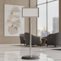 China Anti slip Base Hotel Sign Stand for Hotel Lobby Including A4 210 X 297 Mm Sign Frame Size Durable Construction for sale