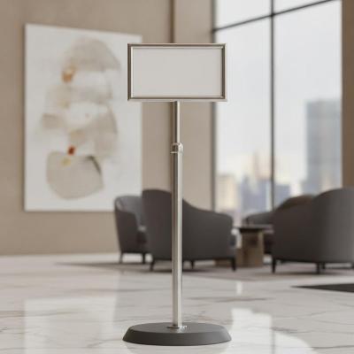 China Anti slip Base Hotel Sign Stand for Hotel Lobby Including A4 210 X 297 Mm Sign Frame Size Durable Construction for sale