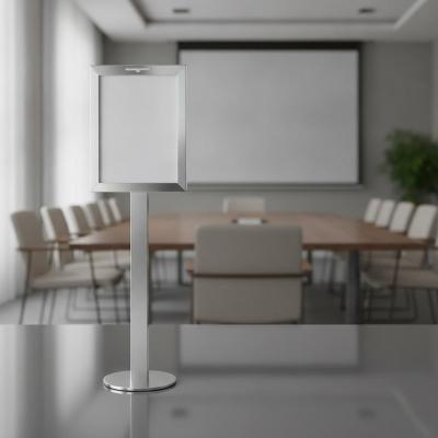 China Portrait Frame Orientation Hotel Sign Stand Top Loading Slot for Conference Room Signage Visitor Information for sale