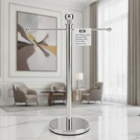 China Portability Hotel Railing Stand Round Base Easy Assembly Practical for Hotel Lobby Event Venues for sale
