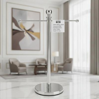 China Portability Hotel Railing Stand Round Base Easy Assembly Practical for Hotel Lobby Event Venues for sale