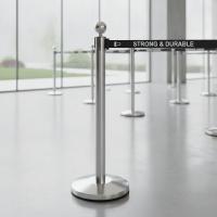 China Strong Wear-resistant Hotel Railing Stand 120 Cm Height Indoor Outdoor Durable Crowd Control Safety Barrier for sale