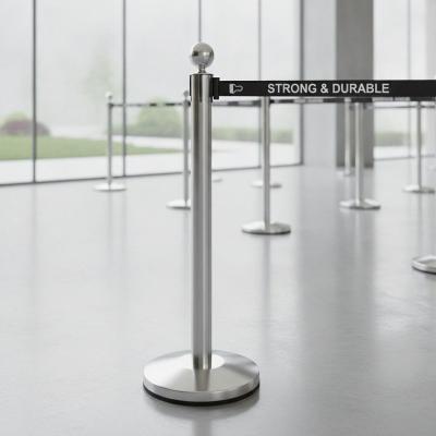 China Strong Wear-resistant Hotel Railing Stand 120 Cm Height Indoor Outdoor Durable Crowd Control Safety Barrier for sale