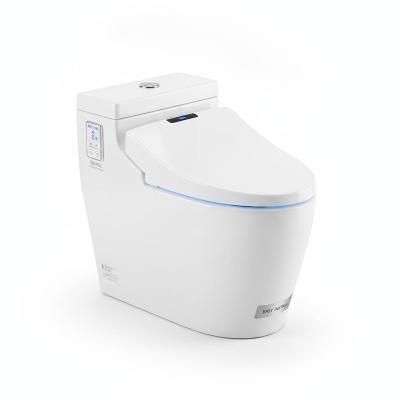 China Automatic Advanced Bathroom Toilet Floor Mounted Intelligent Flush System Comfortable Seating Easy Installation for sale