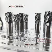 China 4 Flutes Carbide End Mill Bit For Aluminium , Customized Finishing CNC Milling Cutter for sale
